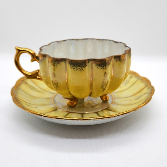 Royal Sealy | Dining | Vintage Royal Sealy Porcelain Yellow And Gold ...
